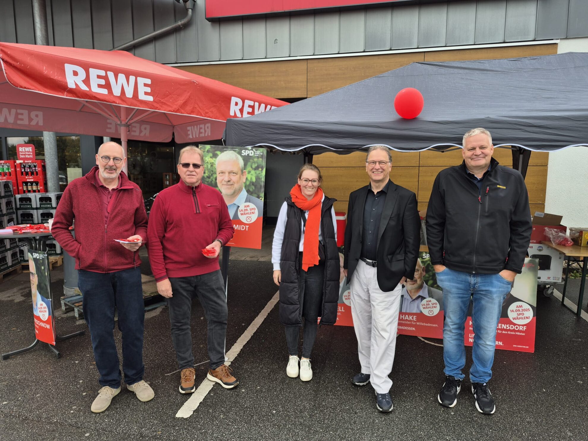 Infostand am REWE in Willebadessen – spd-willebadessen.de